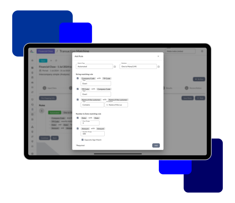 Transaction Matching – Consark