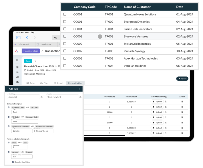 Transaction Matching – Consark